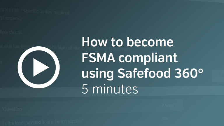 The Ultimate FSMA Software For FSVP, PCP, & Food Defense – Safefood 360°