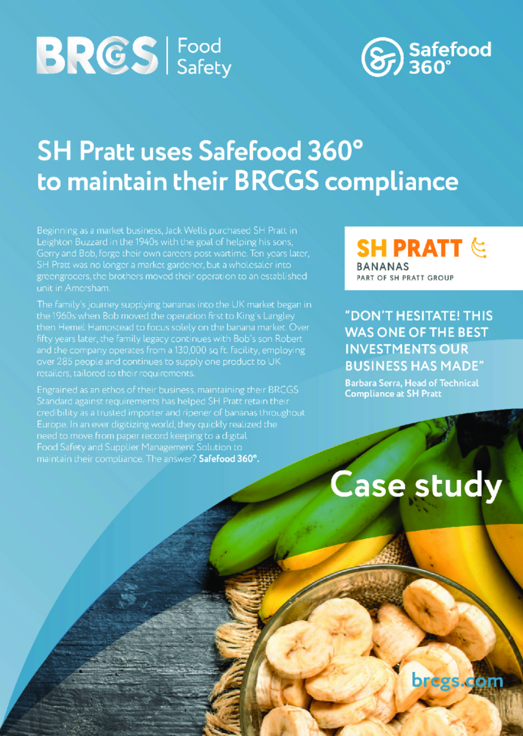 Case Study : SH Pratt Maintains BRCGS "AA Grade" With Safefood360° – Safefood 360°