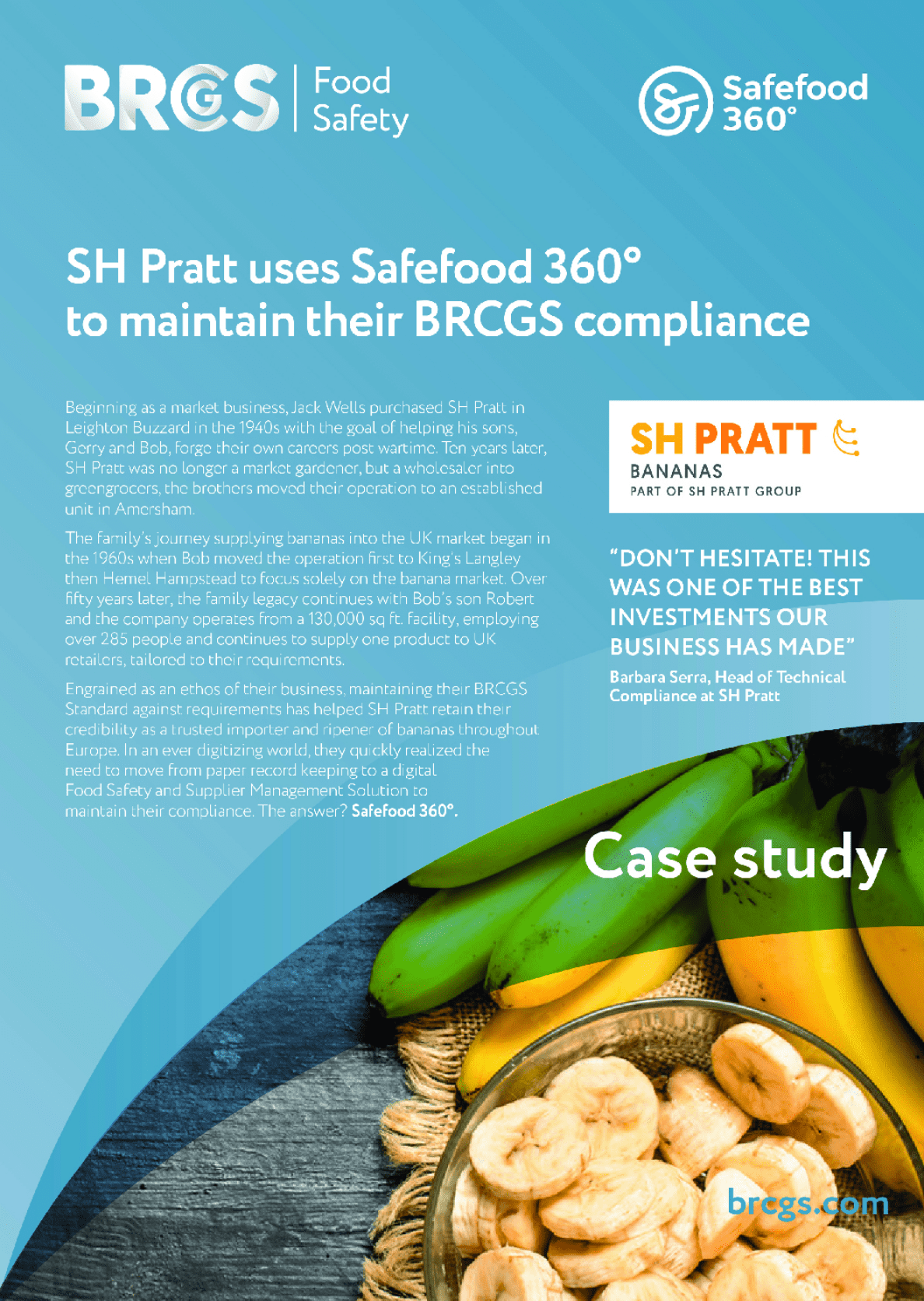 Case Study : SH Pratt Maintains BRCGS "AA Grade" With Safefood360 ...
